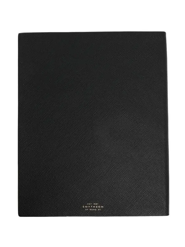 Smythson Logo-print Leather Notebook