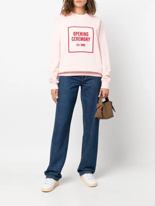 Opening Ceremony 3d Box Logo Sweatshirt - Pink