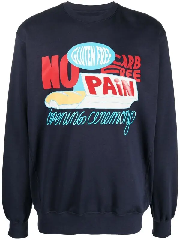 Opening Ceremony Slogan-print Crew-neck Sweatshirt