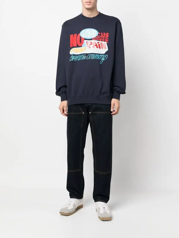 Opening Ceremony Slogan-print Crew-neck Sweatshirt