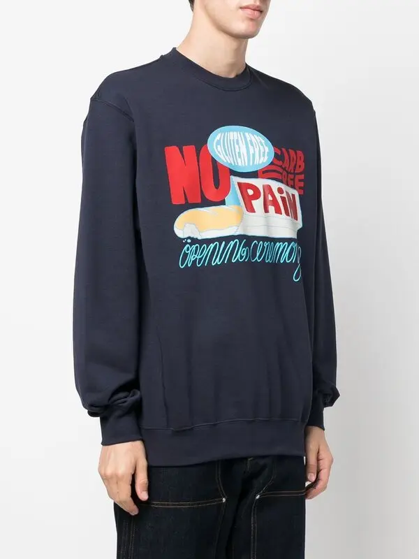 Opening Ceremony Slogan-print Crew-neck Sweatshirt