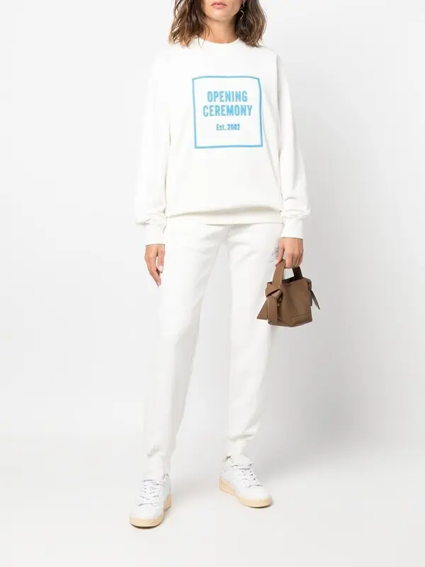 Opening Ceremony 3d Box Logo Sweatshirt - White