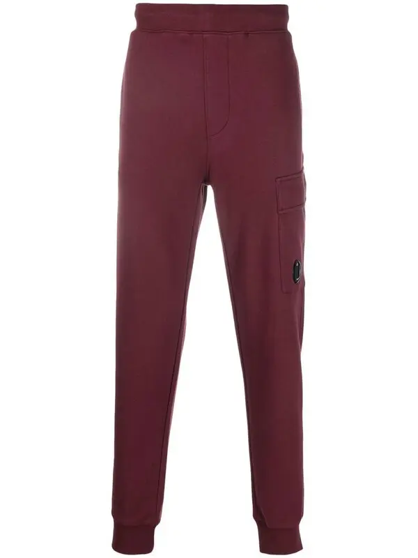 C.P. COMPANY Logo-patch Track Pants - Red