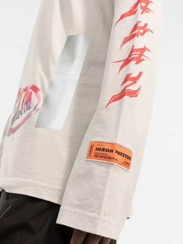 Heron Preston Os Global Collage Long-sleeve T-shirt