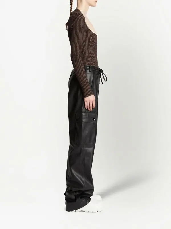 Proenza Schouler White Label Plaited Rib Scoop Neck Jumper