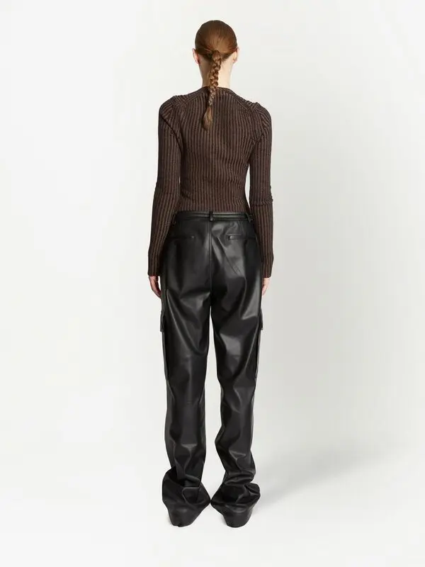 Proenza Schouler White Label Plaited Rib Scoop Neck Jumper