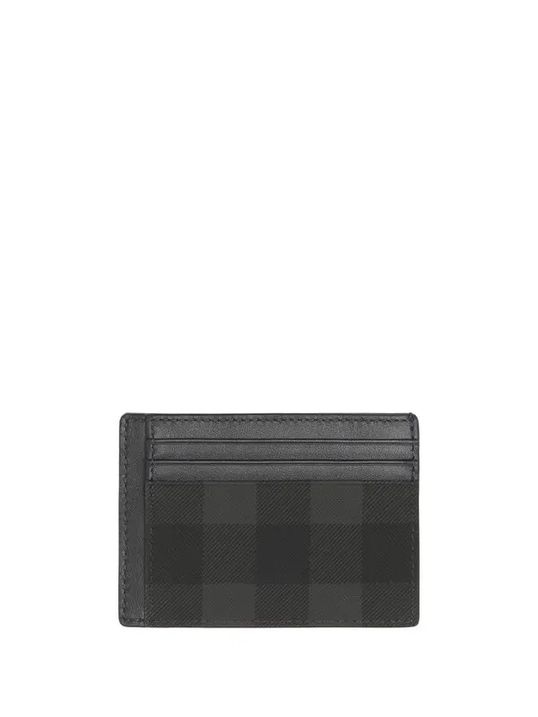 Burberry Check-pattern Leather Cardholder