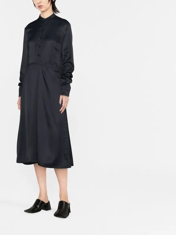 JIL SANDER Collarless Midi Dress
