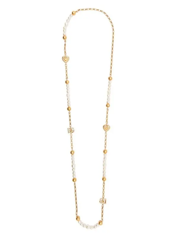 Dolce & Gabbana Logo Chain-link Necklace - Gold