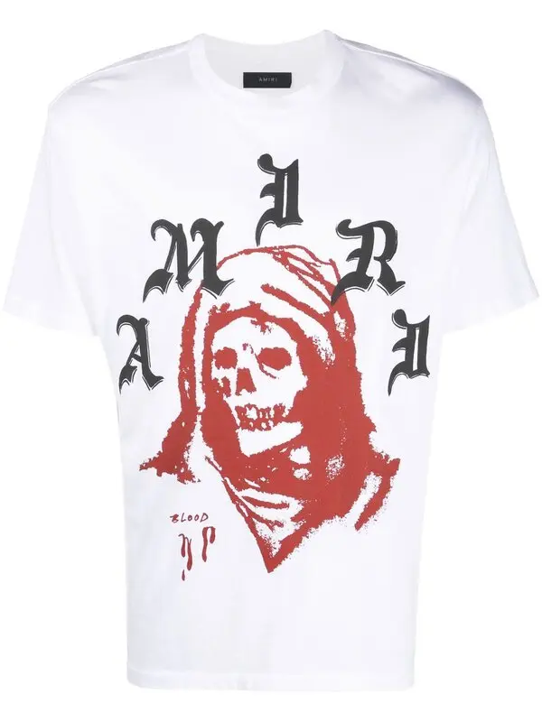 Amiri Logo-print Cotton T-shirt - White