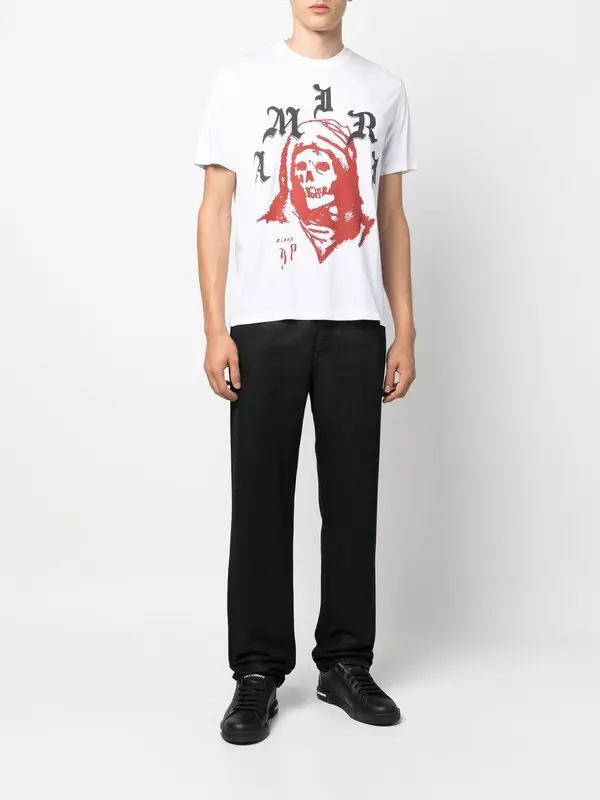 Amiri Logo-print Cotton T-shirt - White