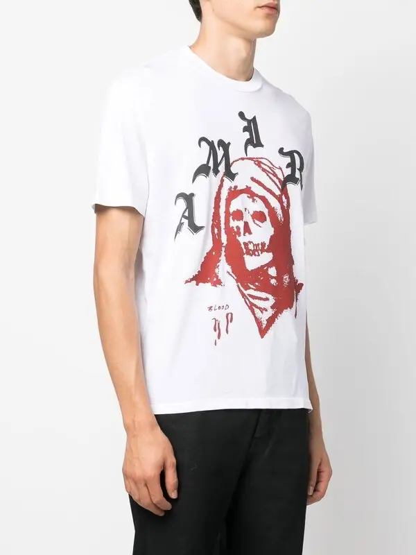 Amiri Logo-print Cotton T-shirt - White