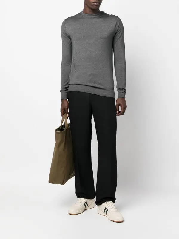 Aspesi Melange-effect Wool Sweater - Grey