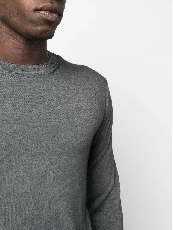 Aspesi Melange-effect Wool Sweater - Grey