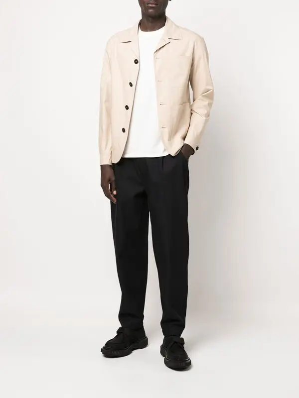 META CAMPANIA COLLECTIVE Cuban-collar Organic-cotton Shirt-jacket