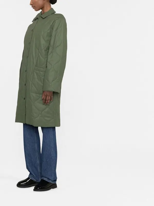 A.p.c. Single-breasted Quilted Coat