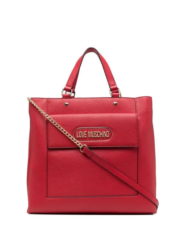 Moschino Logo-plaque Tote Bag