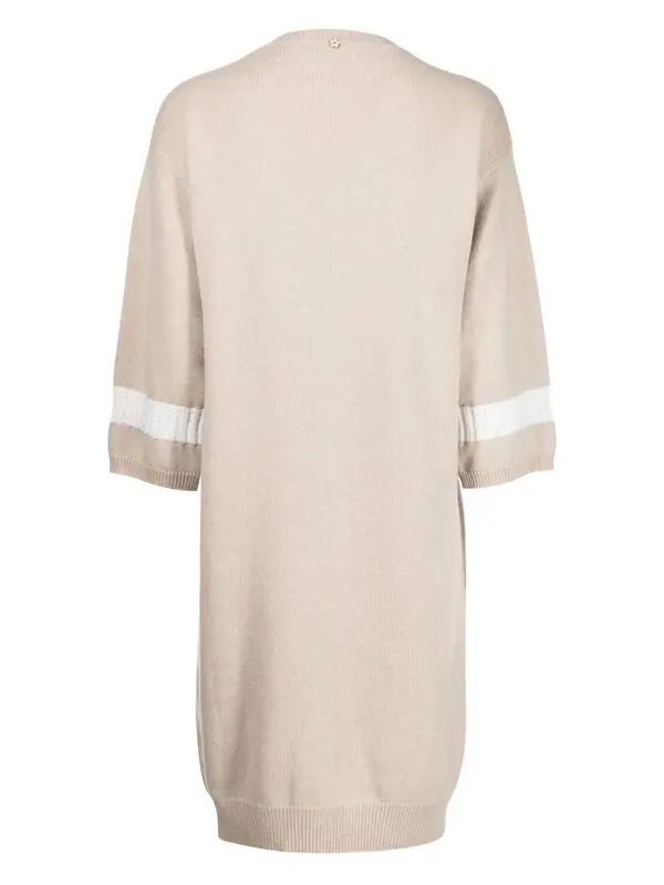 Lorena Antoniazzi Stripe-trim Detail Knit Dress