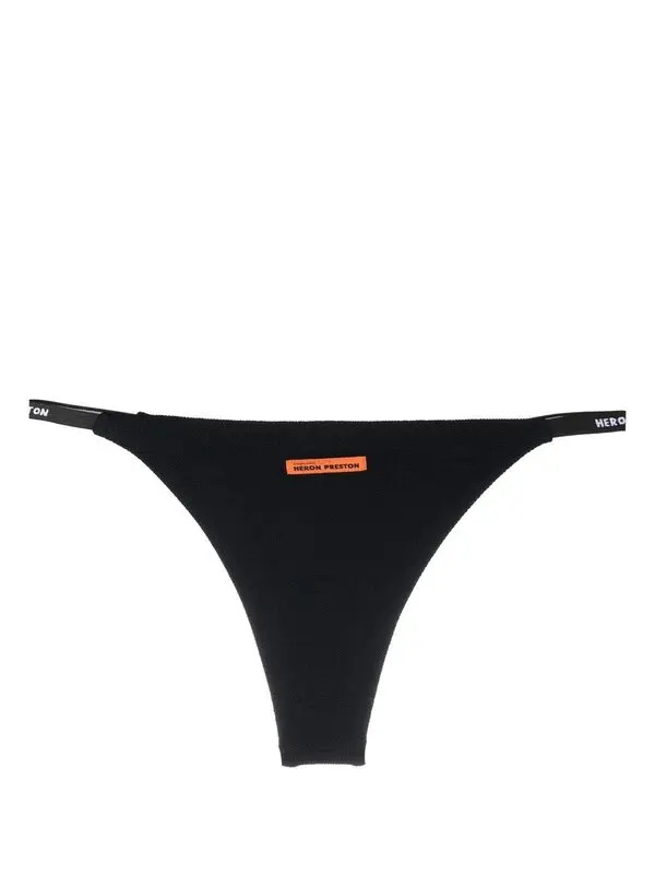 Heron Preston Logo Patch Bikini Bottom - Black