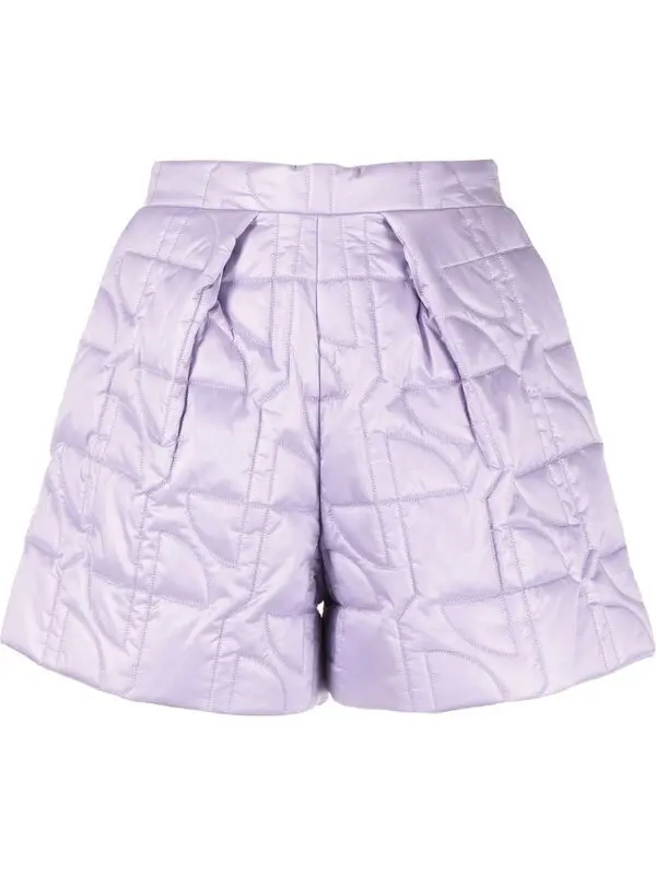 PATOU Quilted High-waisted Shorts