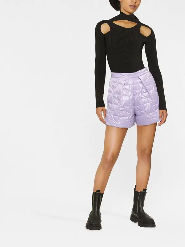 PATOU Quilted High-waisted Shorts
