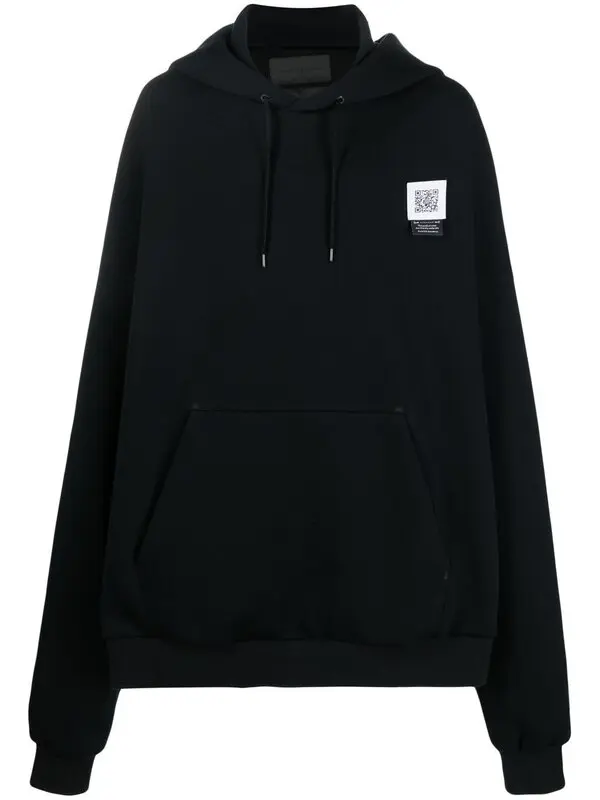 FUMITO GANRYU Oversized Pullover Hoodie - Black