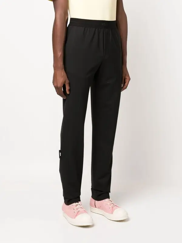 MSGM Logo Waistband Straight-leg Trousers