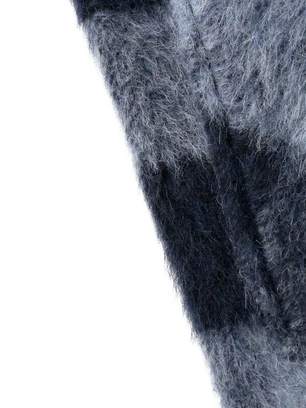 Woolrich Check Pattern Coat - Blue