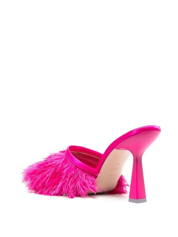SEBASTIAN MILANO 110mm Feather-trim Sandals