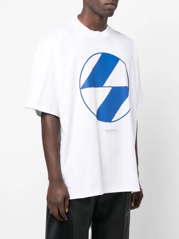 THE SALVAGES Logo-print Cotton T-shirt - White