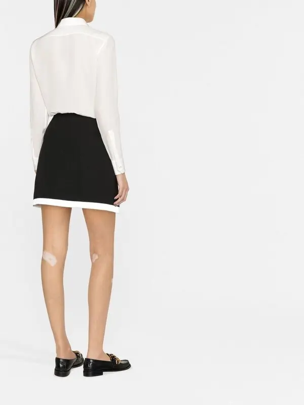 Casablanca Cut-out Mini Skirt - Black