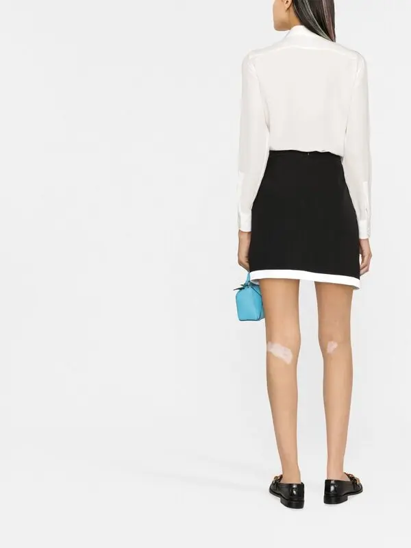 Casablanca Cut-out Mini Skirt - Black
