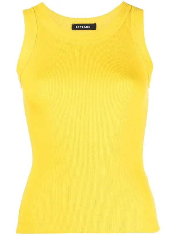 STYLAND Organic-cotton Vest-top - Yellow