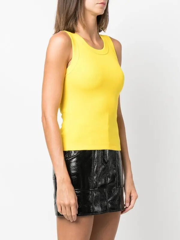 STYLAND Organic-cotton Vest-top - Yellow