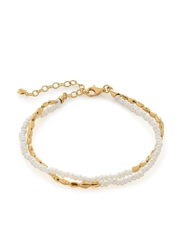 Monica Vinader Beaded-strand Bracelet - Gold