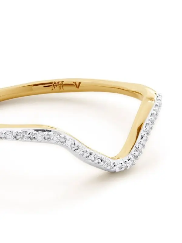 Monica Vinader Riva Diamond Stacking Ring