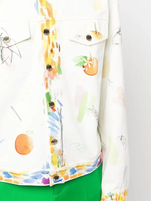 Casablanca Fruit-print Cotton Jacket