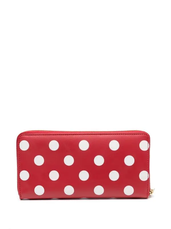 Comme Des Garçons Polka Dot Calf-leather Wallet