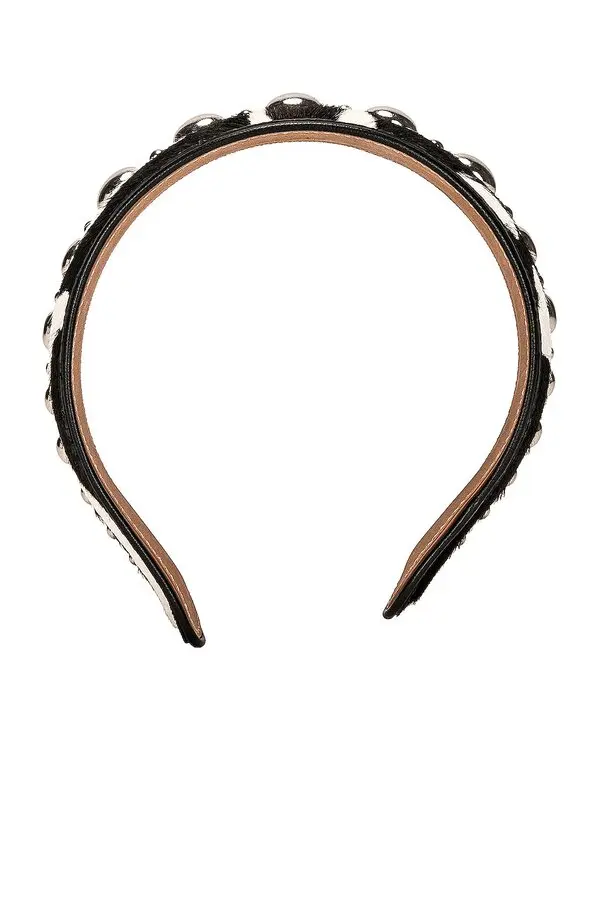 Alaïa Headband - Blanc & Noir