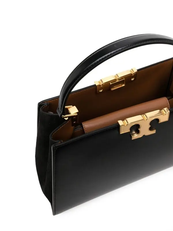 Tory Burch Eleanor Leather Satchel - Black