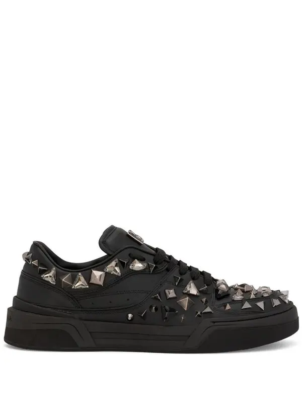 Dolce & Gabbana Roma Stud-embellished Low-top Sneakers