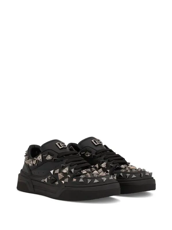 Dolce & Gabbana Roma Stud-embellished Low-top Sneakers