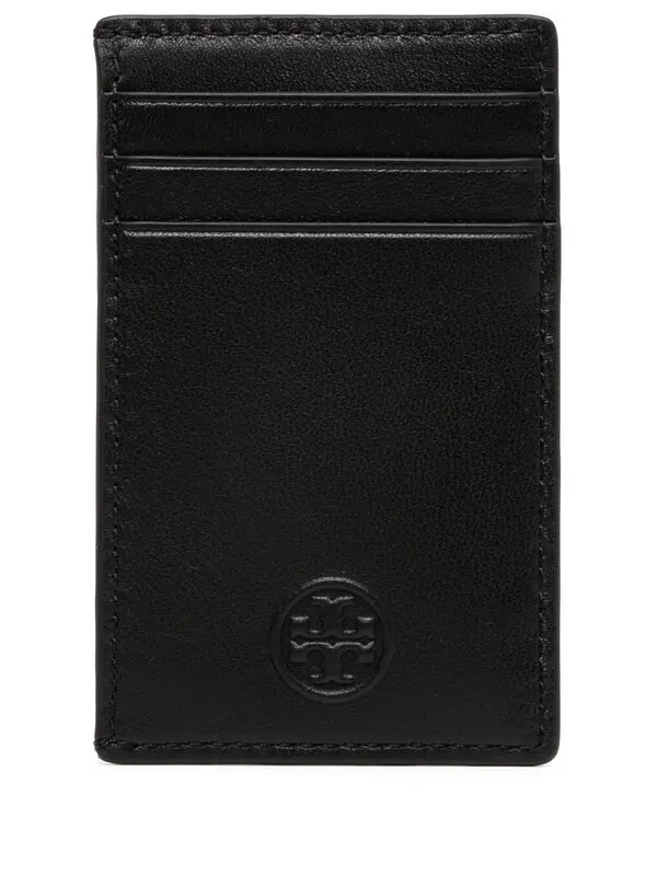 Tory Burch Fleming Soft Card Holder - Black
