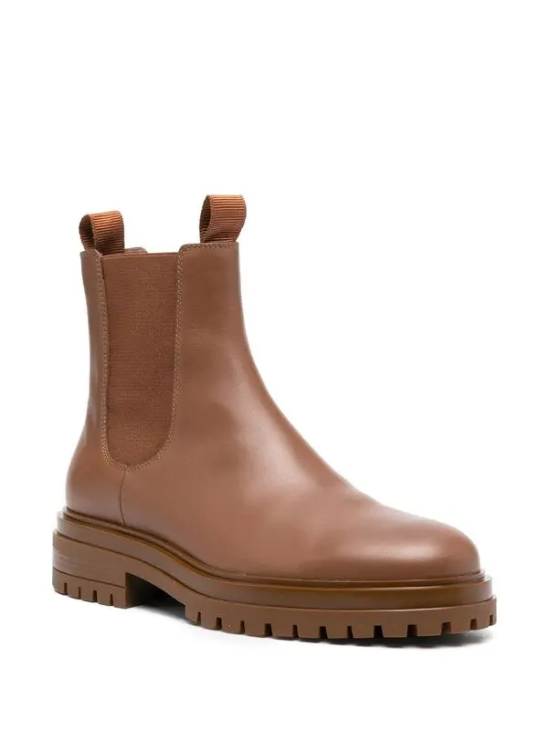 GIANVITO ROSSI Round-toe Ankle Boots - Brown