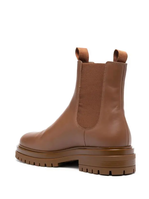 GIANVITO ROSSI Round-toe Ankle Boots - Brown