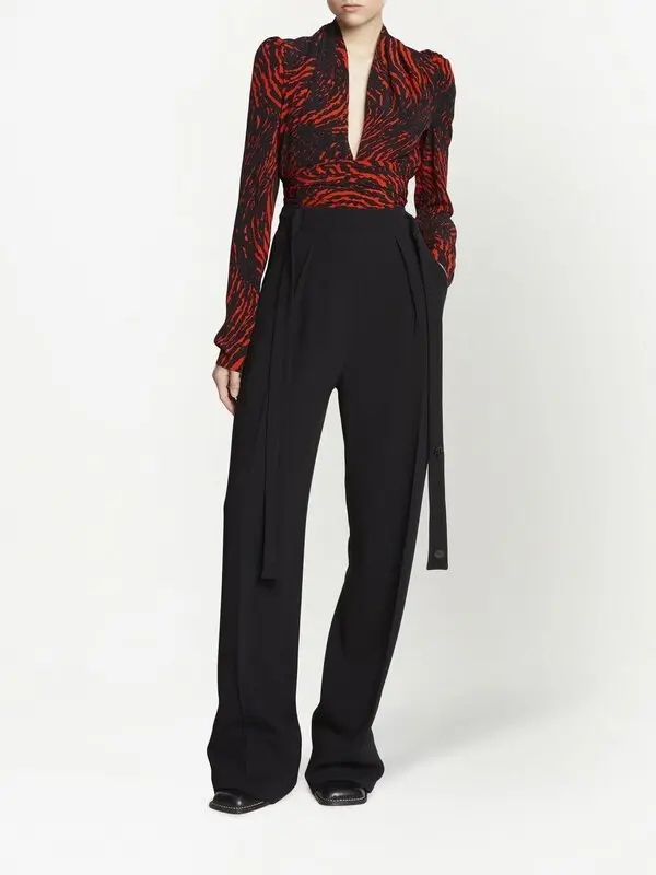 Proenza Schouler Abstract-print V-neck Top