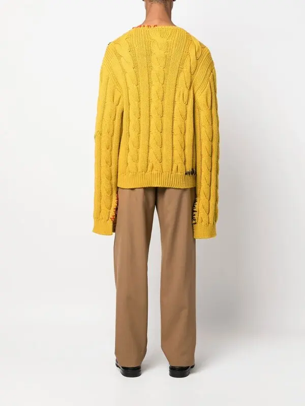 Marni Cable-knit Virgin Wool Jumper