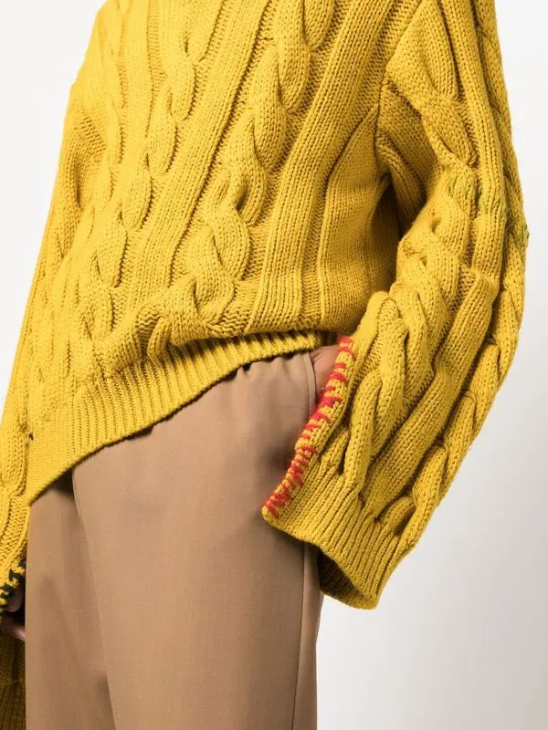 Marni Cable-knit Virgin Wool Jumper