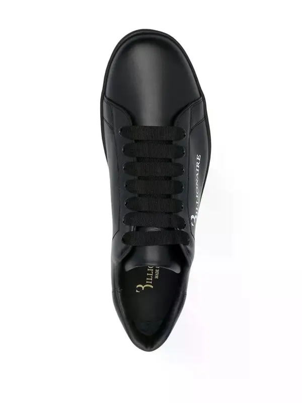 BILLIONAIRE Logo-print Low-top Sneakers - Black