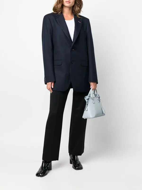 MAISON MARGIELA Single-breasted Twill Blazer - Blue